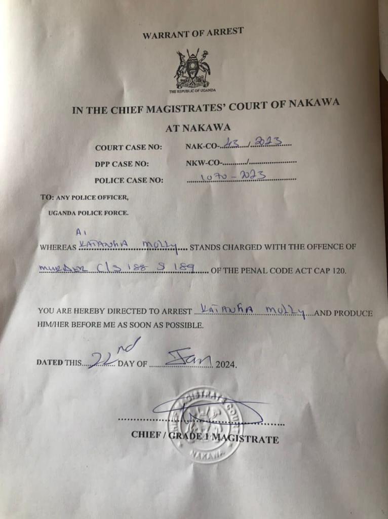 Katanga Murder Court Issues Arrest Warrant For Widow Molly Katanga